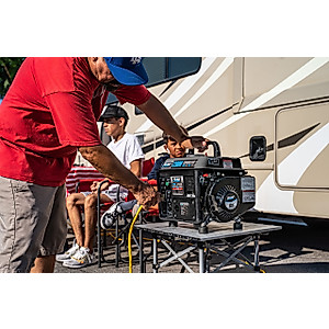 Pulsar G1200SG 1,200W Carrying Handle Gas-Powered Portable Generator, 1200w, Black/Gray