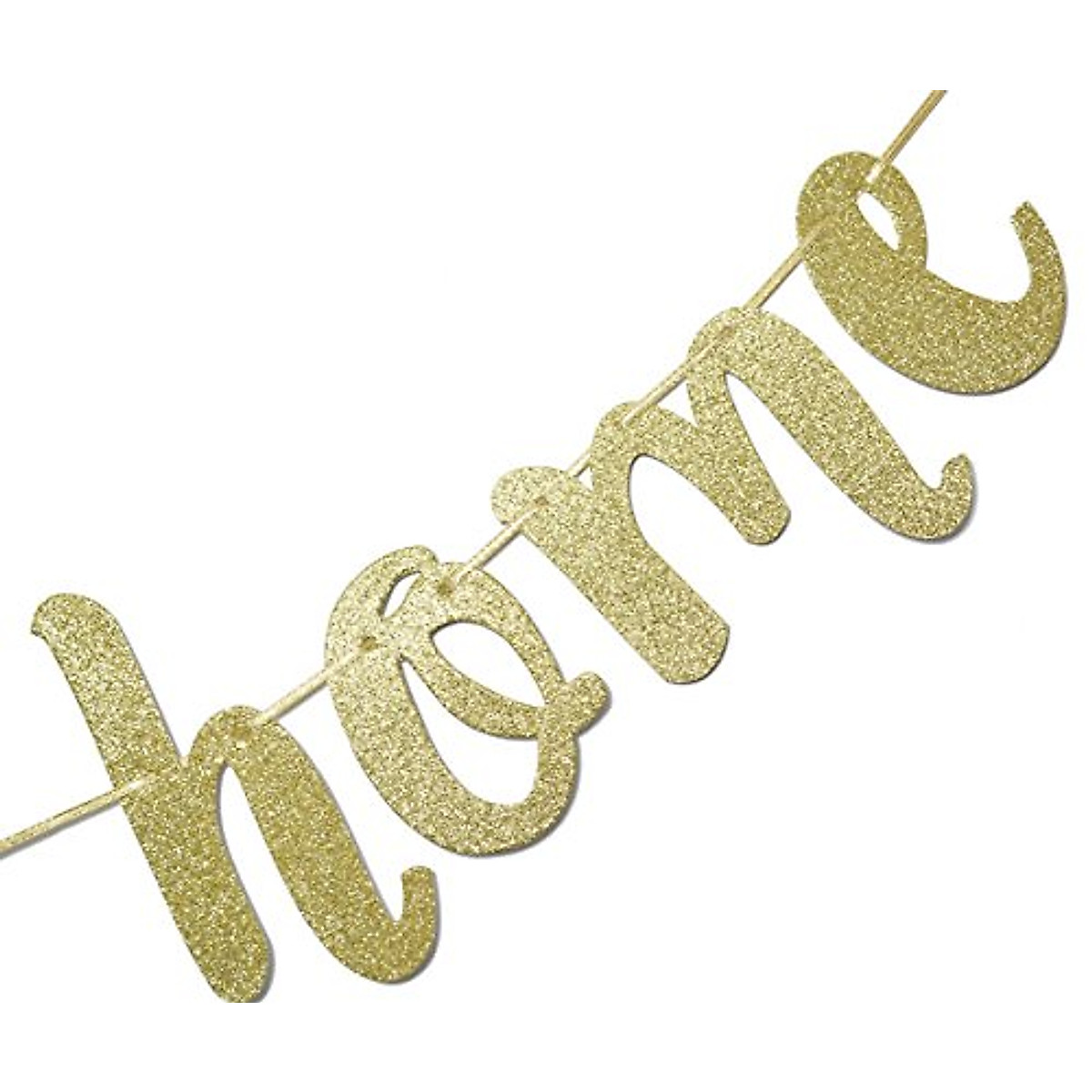 Home Sweet Home Gold Glitter Hanging Sign Banner- Welcome Home Banner, Home from War Banner, Military Welcome Home Banner, Welcome Home Sign