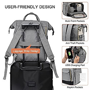 LOVEVOOK Laptop Backpack for Women Fashion 15.6-Inch Computer Backpack for Work Travel Business Teacher Nurse Bag School Bookbag Backpack Purse