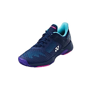 YONEX Women's Sonicage 2 All-Court Tennis Shoes, Navy/Blue Purple (US Size 9.5)