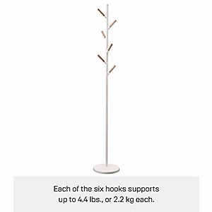 Yamazaki Home Hanger | Steel | Coat Rack, One Size, White