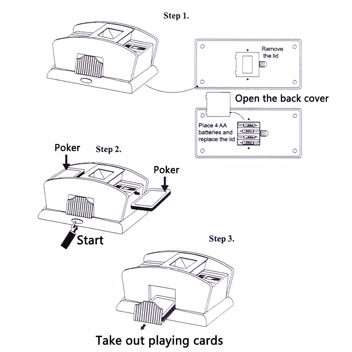 INFIJYON 2-Deck Automatic Card Shuffler,Electric Card Shuffler, US Plug/Battery Operated,for Home & Party Use