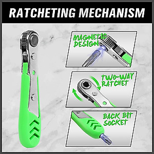 SWANLAKE 232PCS Ultimate Screwdriver Bit Set,Chrome Vanadium Steel Driver Bit Set, Includes Security Bits,Nut Driver, Ratchet Wrench and Bits Holder