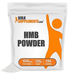 BulkSupplements.com HMB Powder (β-Hydroxy β-Methylbutyrate) - HMB Free Acid - HMB 1000 mg - Calcium HMB - 1000mg per Serving (250 Grams - 8.8 oz)