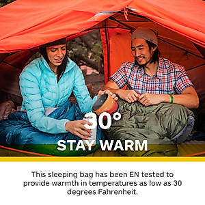 MARMOT Ironwood Mummy Sleeping Bag - 650 Fill Down, Lightweight, 30-Degree Rating, Bomber Green/Steel Onyx, Regular