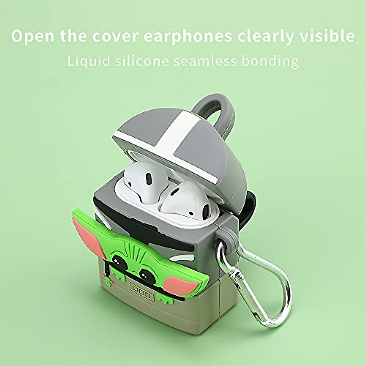 Airpod Case Cover, 3D Cute Cool Cartoons Avatar Silicone Wall·E Design，Soft Silicone Portable&Shockproof Airpod Case，for Apple Airpod 2&1 Charging Case【Straps Have Been Improved】 (Backpack)