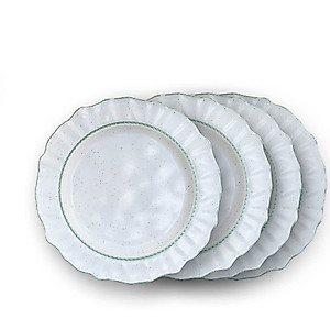 NA Sesame style originality Dinner Plates - Set of 4 (10.5 inch Dinner Plate)