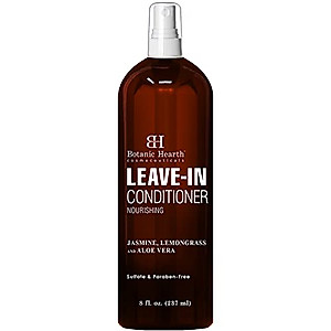 Botanic Hearth Leave In Conditioner Spray - Hair Strengthener for Dry, Damaged, Chemically Treated Tresses - Adds Volume and Manageability - 8 fl oz