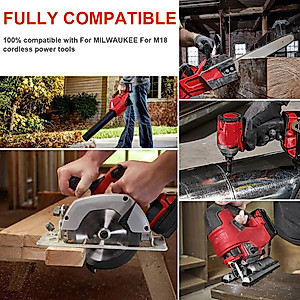 [2Pack] High Output 6.0Ah 18V Battery Replacement for Milwaukee M18,M-18/M-18B/48-11-1812/48-11-1862/48-11-1852/48-11-1828/48-11-1815/48-11-10/48-11-1820/48-11-1840/48-11-1850/48-11-1860