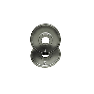 IVANKO (OM-5) Cast-Iron, Machined Olympic Plate Grey 5 lbs (PAIR)