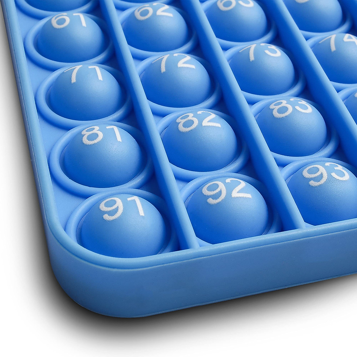 Pop it Numbers 100 Sensory Math Manipulative (Blue) Large Educational Consecutive Number pop it. Autism/ADHD Friendly Classroom Supply is Perfect for Home or Any Elementary Classroom