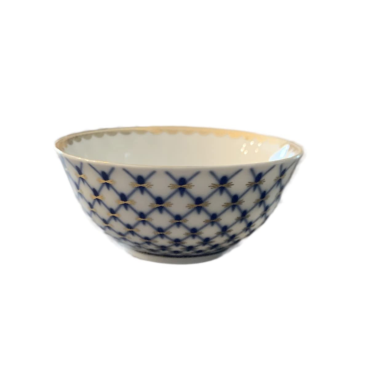 BohemianGifts Cobalt Blue Net LIQUER Piala Cups, SET of 6, Capacity 2.5 Oz, European Lomonosov Design Saint Petersburg