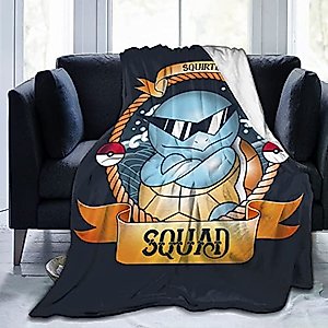 4414 Interesting Flannel Fleece Blanket for Beding Cozy Plush Throw Lightweight Decorative Air Conditioner Towel Couch Sofa Chair Office Travelling Camping Gift 50ft X40ft , Black