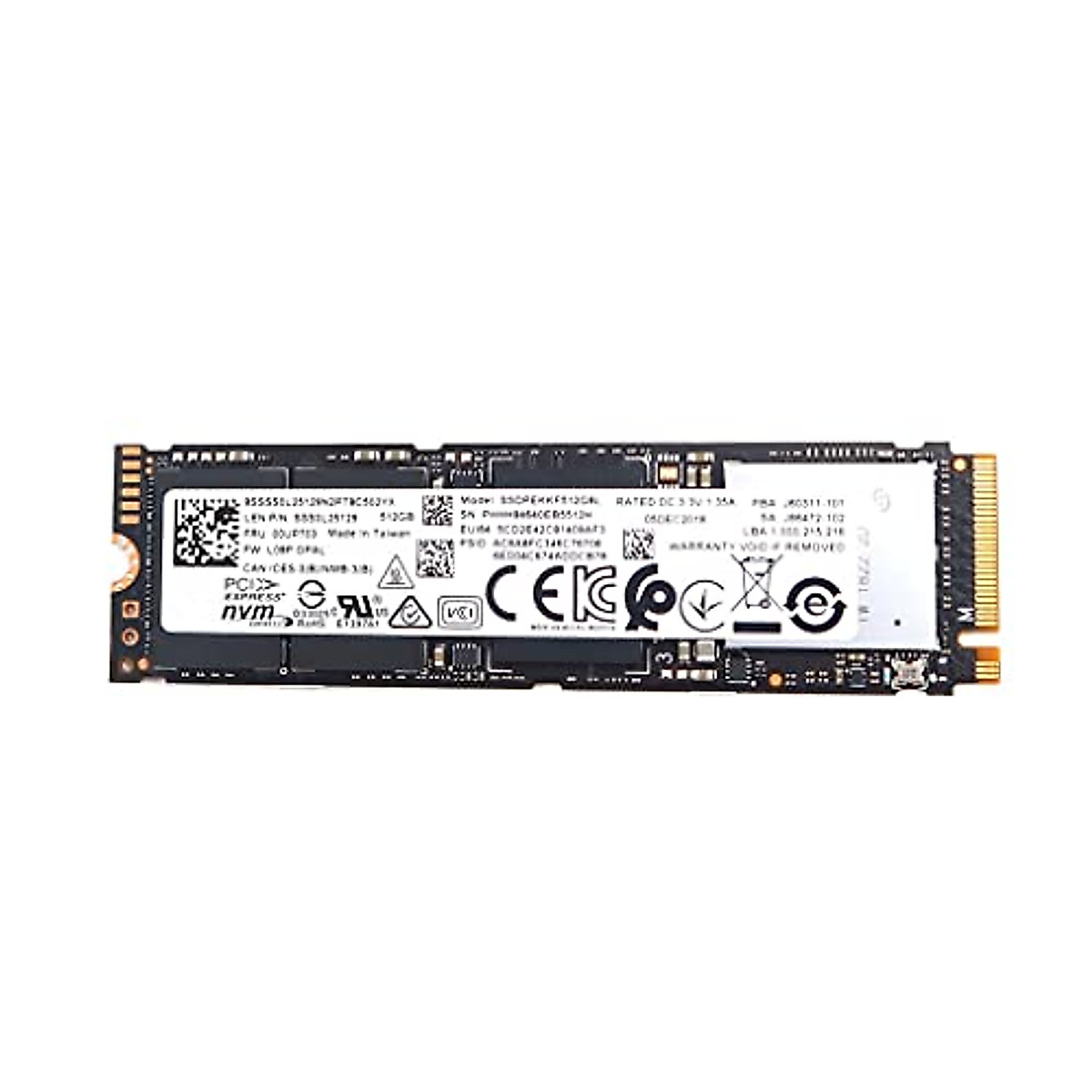 Solid State Drive SSS0L25129 8SSSS0L25129 Compatible Replacement Spare Part for Lenovo Intel 7600p SSDPEKKF512G8L 512GB PCI Express 3.1 x4 TLC NVMe M.2 2280 Internal SSD