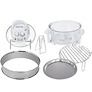 Classic Cuisine 12-17 Quart 1200W Halogen Tabletop Oven - White