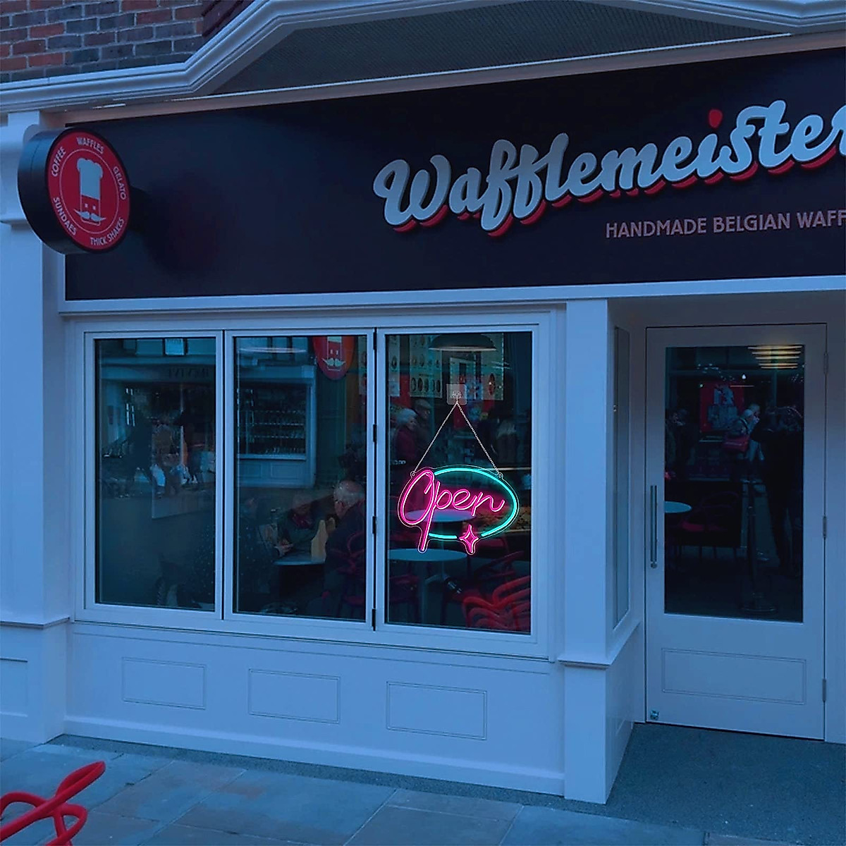 Neon Open Sign for Business, 15.75"x11.4" Led Open Signs for Business & Store Window, Adjustable Brightness Ultra Bright Neon Light Open Sign for Party Bar Salon Coffee Shop Club Hotel Wall Decor