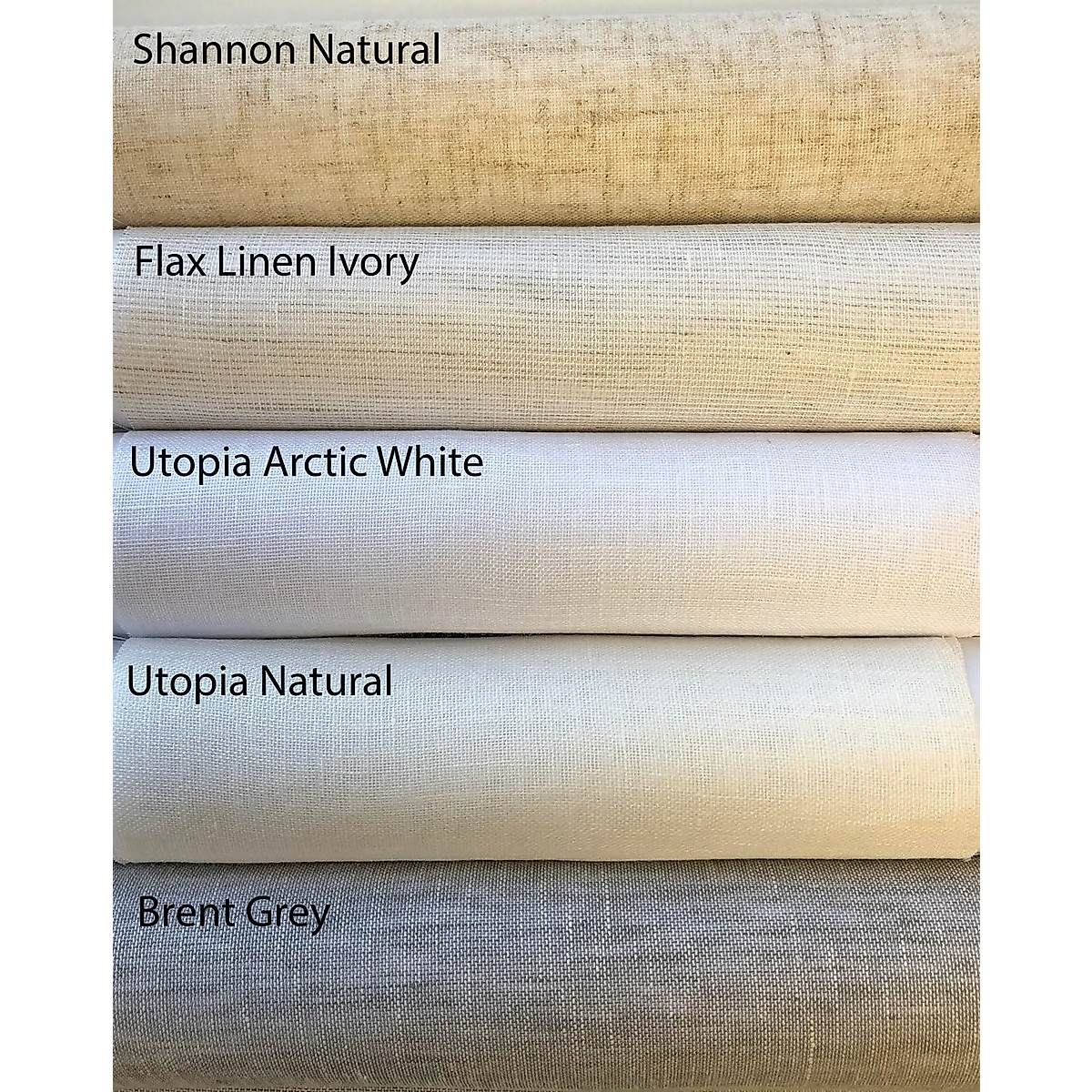 Relaxed Roman Shades, 100% Linen Roman Shade "Natural with Pine Border", window treatment, Custom made sheer shades with chain mechanism