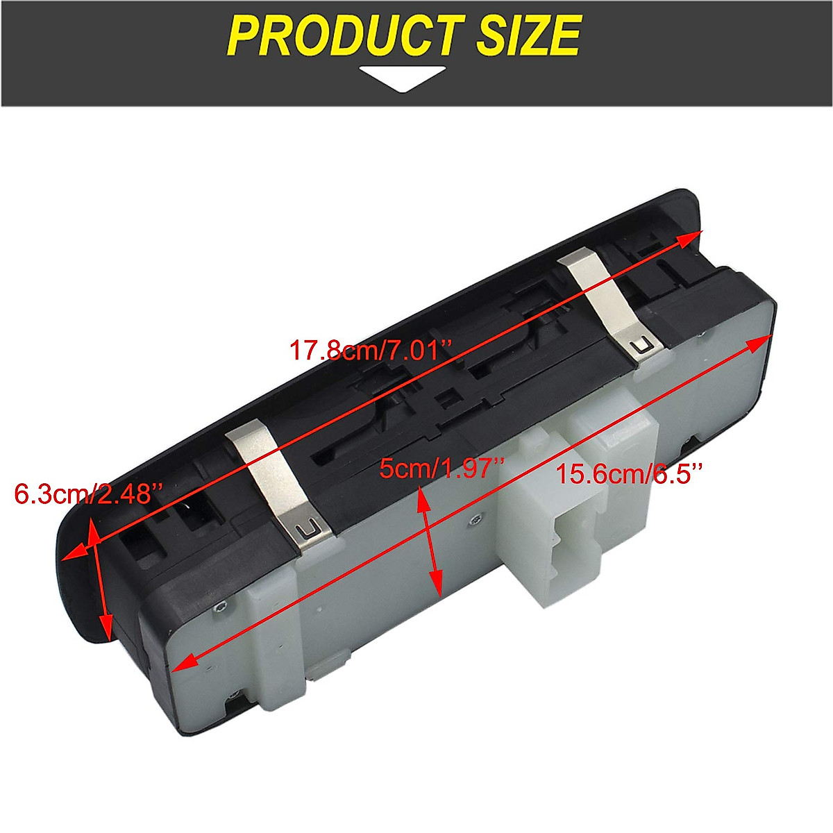 Driver Door Master Power Window Switch Compatible for 2011-2014 Jeep Grand Cherokee Dodge Durango Replace OE # 68086693AC 68086693AD- Double Auto 11 PINS, Please Check OE Number and Plug PINS