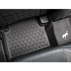 OEM Front ,Rear, & Cargo 5pc Black Rubber Floor Mat Liners for 2021-2022 Bronco Sport w/ Full Size Spare Tire