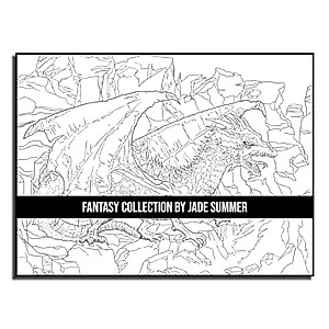 Fantasy Collection: An Adult Coloring Book with 100+ Incredible Coloring Pages of Mermaids, Fairies, Vampires, Dragons, and More!