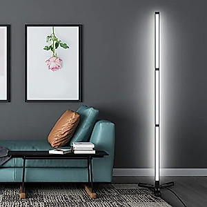 PMS Floor Lamp Corner Standing Lamp Mood Reading Light for Living Room, Bedroom, Office or Study Room (White)