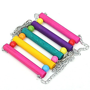 Vktech® 5pcs Pet Bird Parrot Parakeet Budgie Cockatiel Cage Hammock Swing Toy Hanging Toy (Style A)