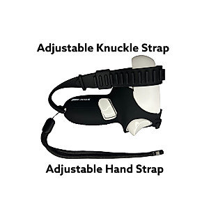 JCOS 4-in-1 Silicone Accessories for Oculus Quest 2 | Shell Front Silicone Face Cover Protector, Skin Grip Cover, Adjustable Knuckle Straps, Soft Silicone Facial Interface Cover (Black), JCOS1