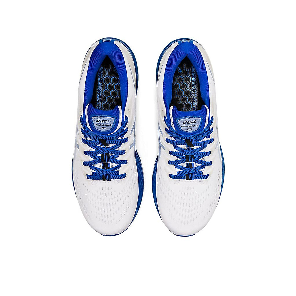 ASICS Men's Gel-Kayano 28 Running Shoes, 11, White/Tuna Blue