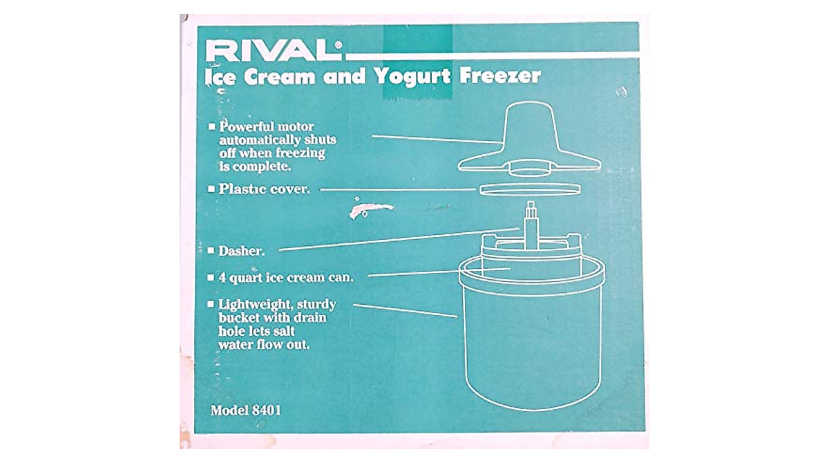 Rival 4-Quart Electric Ice Cream Maker - Delicious Desserts