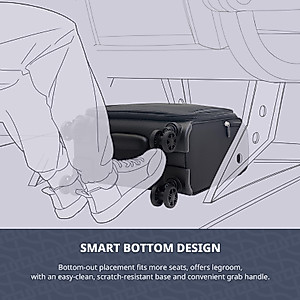 Verage Underseat Carry On Luggage with Wheels & USB Port,14 inch Wheeled Spinner Carry-on Luggages Bags for Airlines, Lightweight Overnight Suitcase for Men Women (14-Inch Compact Underseat Pro)