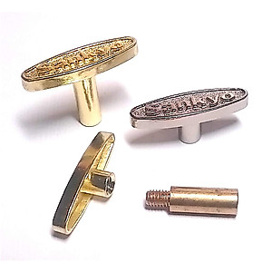Odyssey Online Music Box Winding Key Set Short to Long - - Three Keys with 1/2 Inch Extender - - Gold and Silver - - 1/4, 1/2, 3/4 inch Plus Extension - - Best Choice - - Winder Winding Long Keys