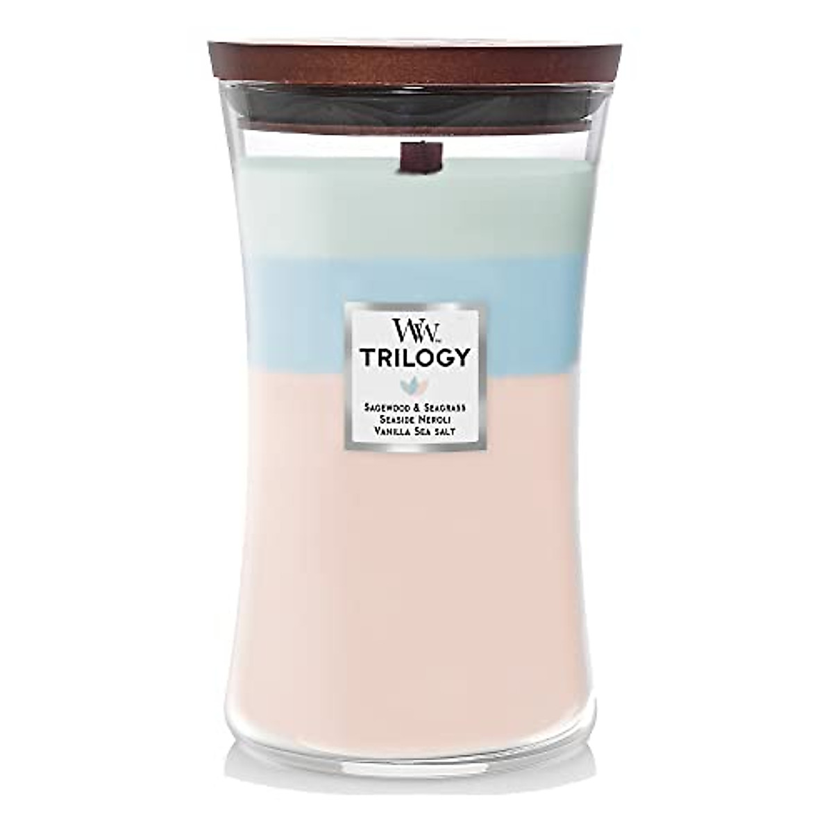 WoodWick Large Hourglass Candle, Oceanic Trilogy, 21.5 oz.