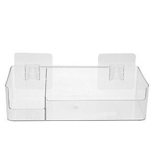 Kichvoe Organizer Storage Cabinet Refrigerator Bin Clear Plastic Bins for Fridge Bath Basket with Suction Cups Refrigerator Crisper Storage Containers Kitchen Organization Fridge Organizer