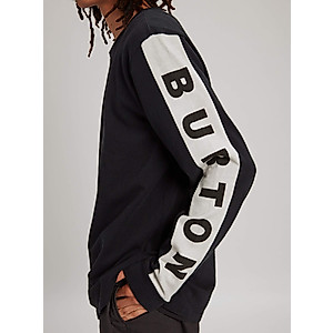 Burton Mens Lowball Long Sleeve, True Black, X-Large