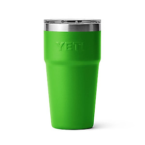 YETI Rambler Stackable Pint, Vacuum Insulated, Stainless Steel with MagSlider Lid, Canopy Green
