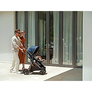 Mompush Ultimate2 Baby Stroller, Premium Convertible Full-Size Bassinet Stroller for Toddler, Newborn Stroller with Reversible Seat, One Hand Recline Pushchair Pram, Car Seat Adapter Included