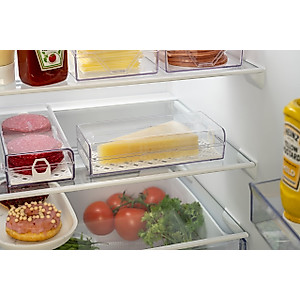 Pikanty American Sliced Cheese Holder | Airtight Storage Container for Fridge | Hinged Lid | Dishwasher Safe | Holds 24 Slices | Made in USA