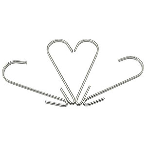 WHYHKJ 12pcs 4.2 Inch S Shaped Flat Hook Silver Tone Heavy Duty Stainless Steel Hanger Hooks for Hanging Pots and Pans, Plants, Utensils, Towels