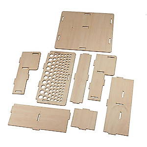 Jili Online Wood Leather Craft Tools Holder Rack Stand Leather Stamp Punch Tools Storage Box Organizer