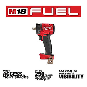 Milwaukee 2855-20 18V Brushless Cordless 1/2" Impact Wrench with Friction Ring