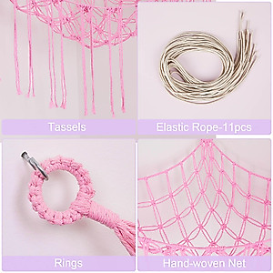 FIOBEE Stuffed Animals Net or Hammock Toy Storage Organizer Large Stuffed Animals Storage Holder Kids Room Decor for Nursery Play Room Bedroom