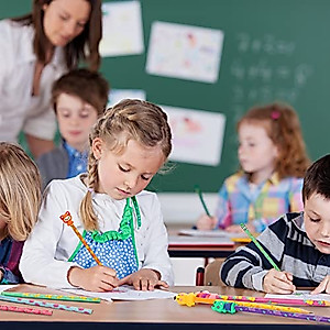 Ireer 60 Pcs Scented Pencils for Kids Animal Fruit Scent HB Graphite Pencils with 60 Pcs Cartoon Pencil Toppers Cute Pencil Cap Gift for School Office Classroom Party Reward Supplies (Bright Style)