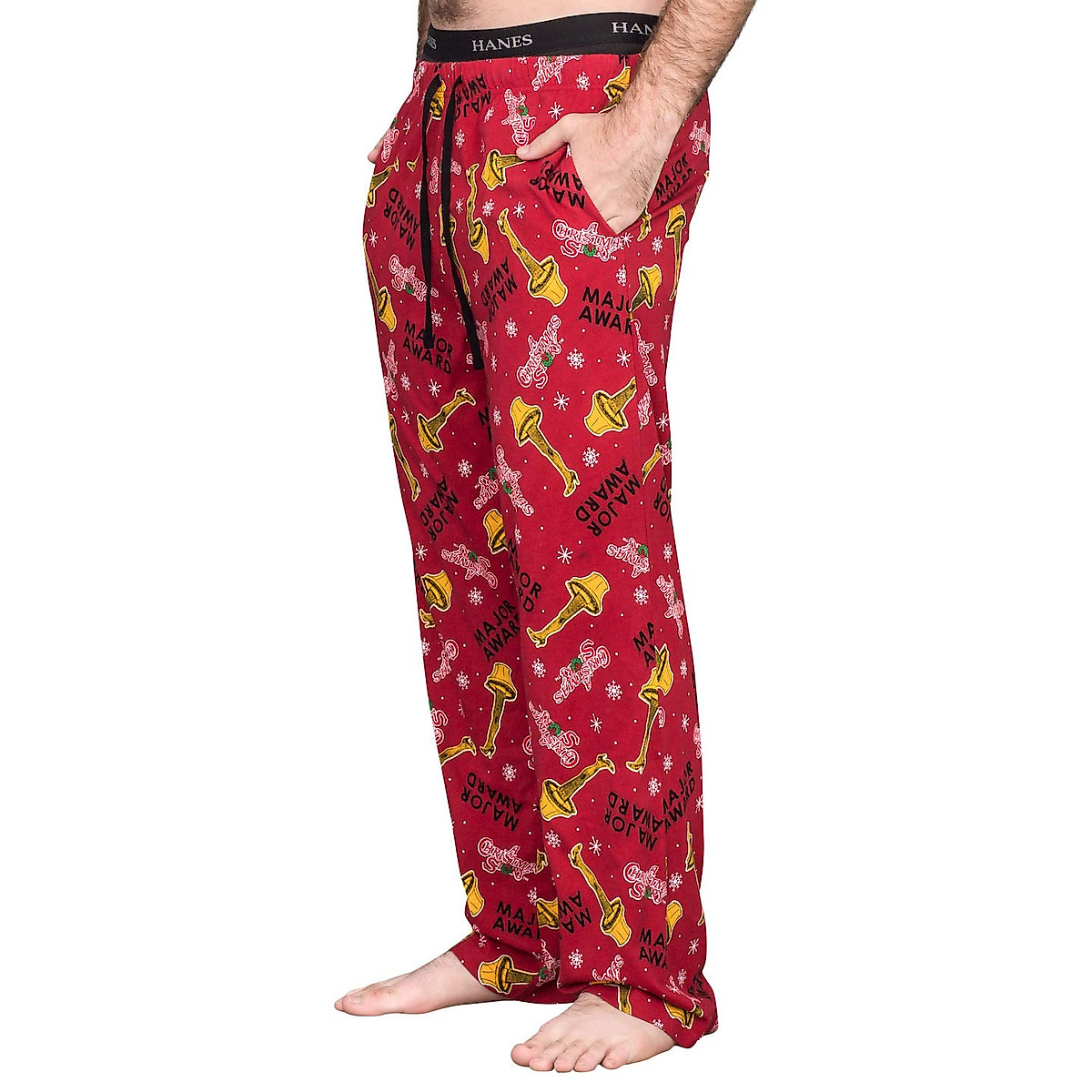 Underboss Christmas Story Major Award with Leg Lamp Lounge Pants - XX-Large - Christmas Pajama Pants - Christmas Pj Pants - Christmas Pajamas Men & Women - Mens Christmas Sleep Pants Red