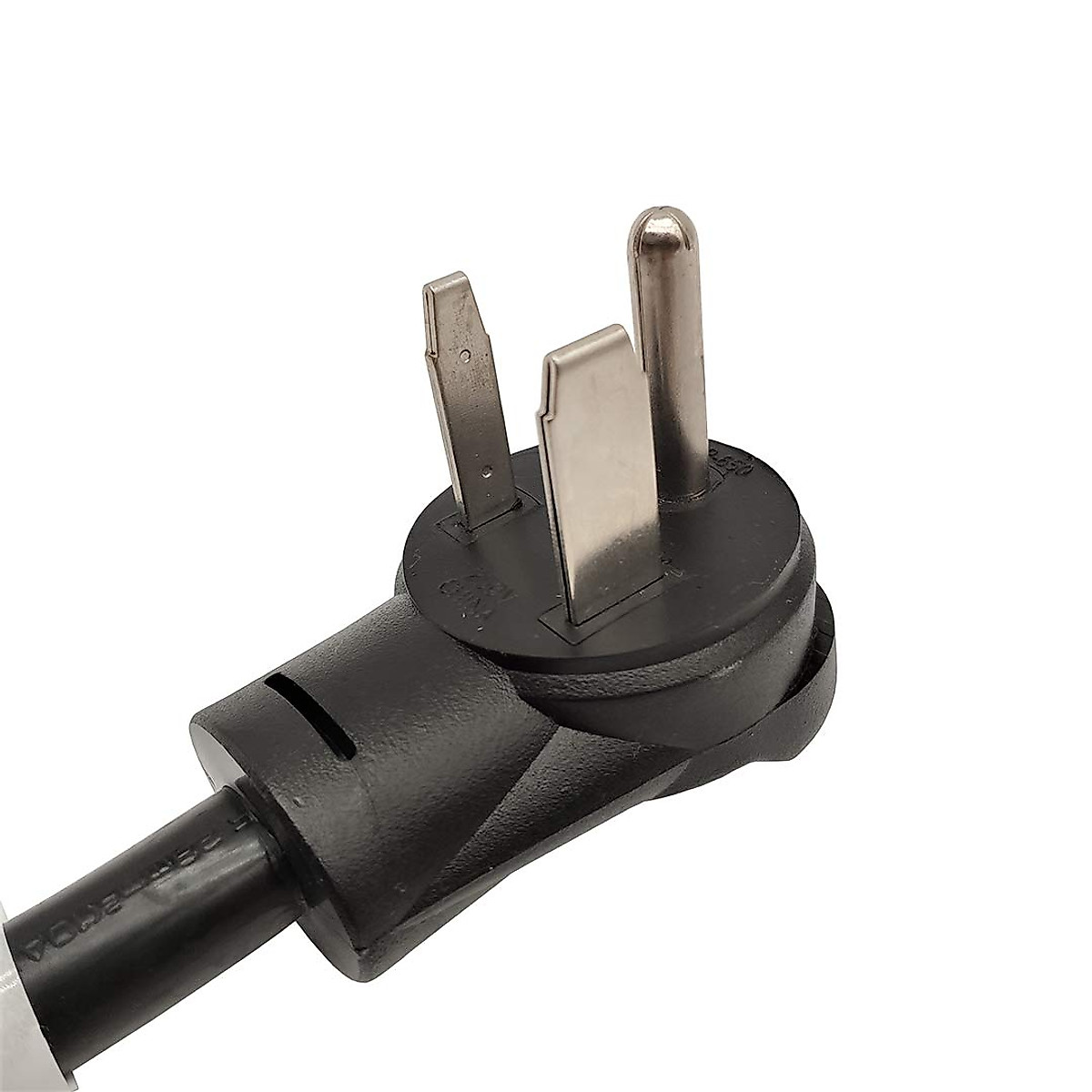 Parkworld 691821 Adapter Cord Welder 50 Amp 6-50P Male right angle to 30 Amp L6-30R Locking Connector Female (1FT)