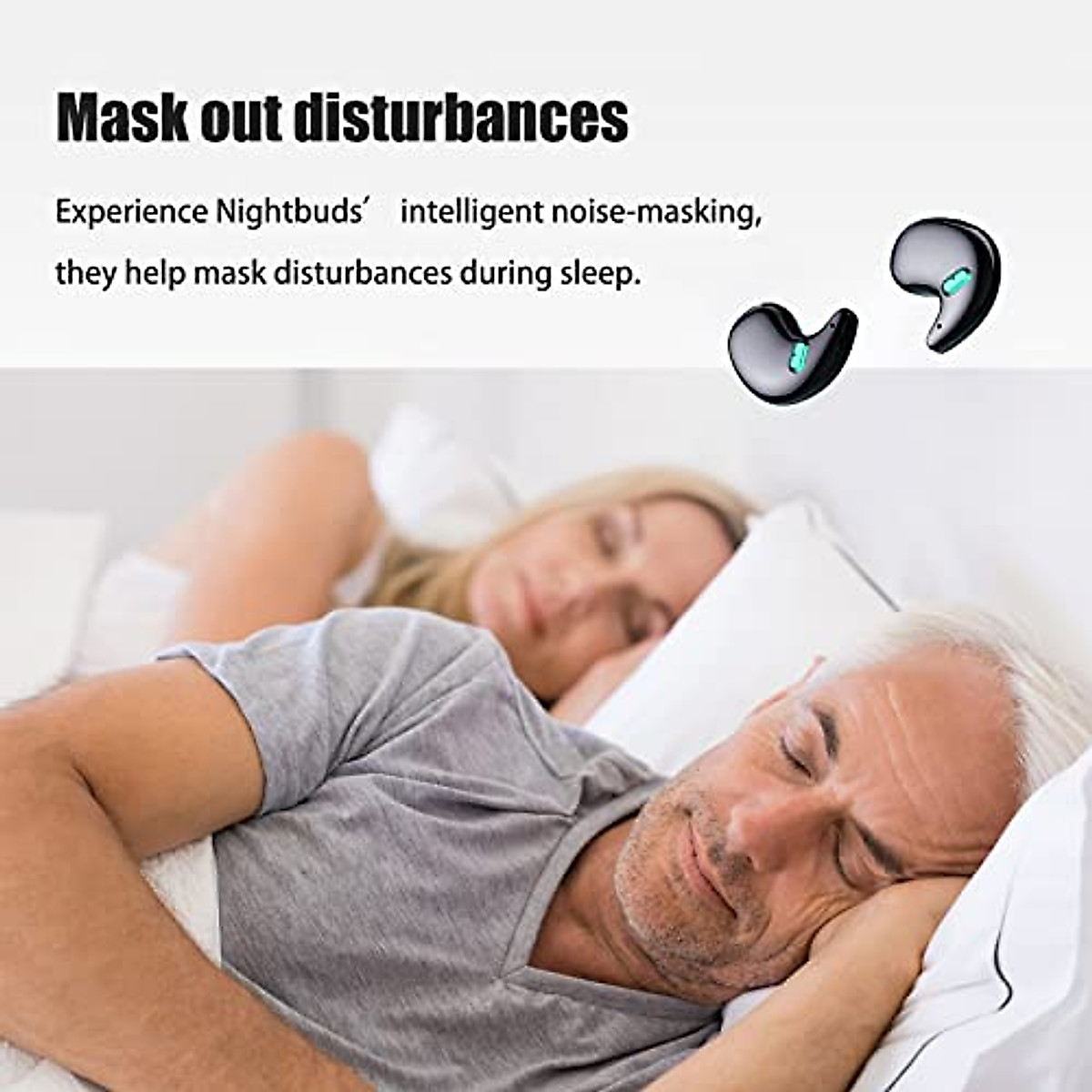 Bluetooth Earbuds Sleep Headphones Bluetooth Noise Cancelling Headphones for Sleeping Headphones for Side Sleepers
