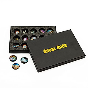 15-Pack Glass Magnets of Iconic Images of The Universe Captured by NASA's Hubble Telescope Decorative Fridge Glass Magnets Set with Images of The Galaxy for Science and Space Enthusiasts Home Decor