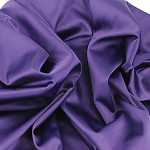 Stretch Satin Fabric Purple Color for Wedding Dress Decoration DIY Crafts 49” by 1 Yard