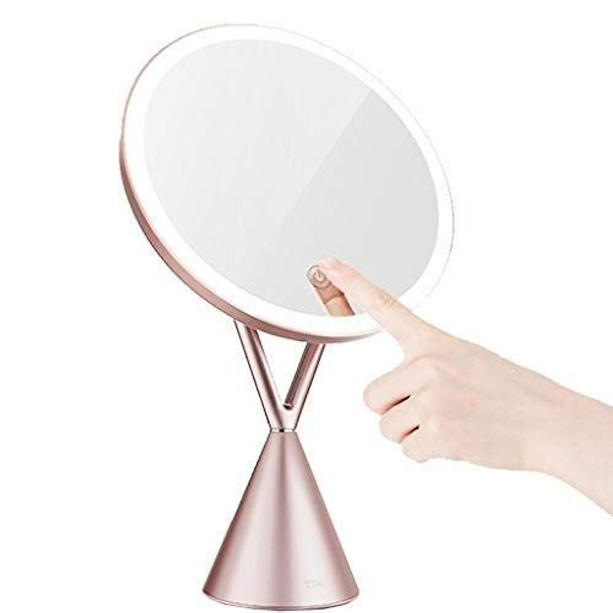 KXA Bathroom Vanity Mirrors Freestanding Cosmetic Mirror 5X Zoom Make Up Mirror Pedestal Table Mirror for Bathroom Bedroom Shaving Mirror Cosmetic Vanity Mirror Makeup Mirror