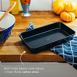 Tala Performance, Brownie Pan, Professional Gauge Carbon Steel with Whitford Eclipse Non-Stick Coating, Cake Tin, 29.4 x 19.1 x 4cm