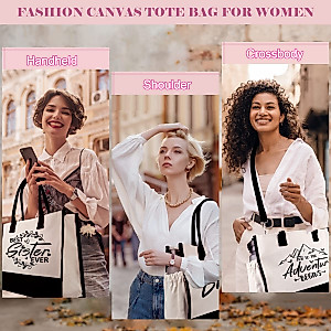 QLOVEA Mothers Day Gifts, Best Mom Ever Gift from Daughter Son Kids, Personalized Canvas Mom Tote for Mom Birthday Gifts, Christmas, Mom to Be, New Mom, Hospital, Stepmother, Ideal for Beach, Travel